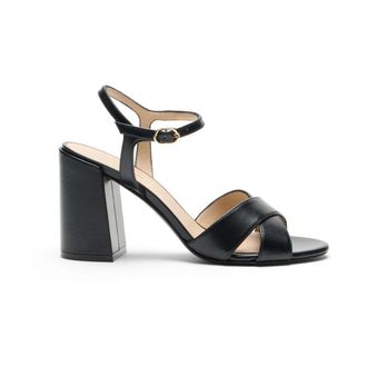 Stuart Weitzman Alyssa Block Sandal 85 - - Shoes - Damen - Schwarzk - 40 1/2 EU