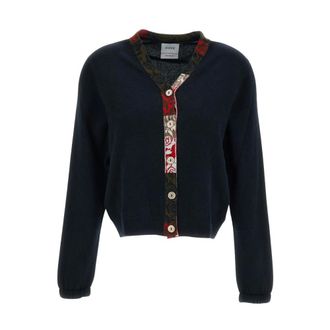 Barrie Gilet en Cachemire Col V - Femme - Pulls - Noir - Taille: 40 FR