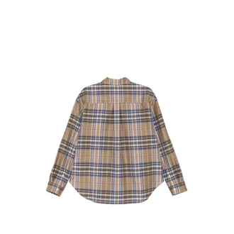 System Checked Rayon and Mohair Shirt - Beige