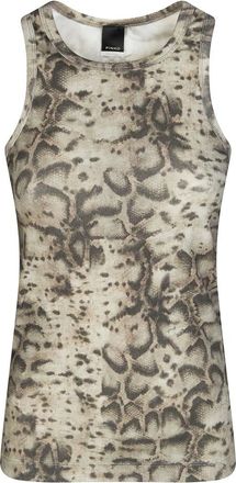 Pinko Pinko, Femme, Tops, Multicolore, Taille: 38 FR Belfiore Canotta Costina Stampa Snake