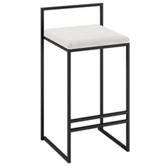 Generic Barhocker, Tresenhocker, Samt-Barst&uuml;hle mit Metallr&uuml;ckenlehne und Fu&szlig;st&uuml;tze, K&uuml;cheninsel-Tresenhocker