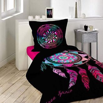 Douceur d'Intérieur Bettwäsche, 2-teilig, 140 x 200 cm, Fee Des Hood, 100% Baumwolle, Glücksbringer