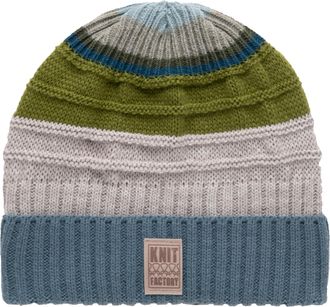 Knit Factory Dali M&uuml;tze - Strickm&uuml;tze f&uuml;r Damen und Herren - Beanie - Winterm&uuml;tze mit Wolle - Mehrfarbig - Hochwertige Qualit&auml;t - Gr&uuml;n