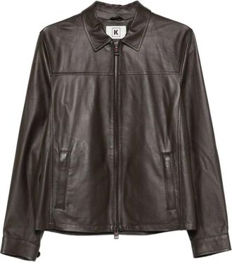 Kired Kired, Homme, Vestes, Brun, Taille: 2XL Leather Jacket