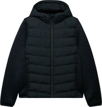 Superdry Veste hybride en maille &agrave; capuche Storm - Homme - Vestes - Bleu - Taille: M