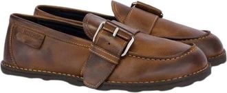 Moschino Homme, Chaussures, Brun, Taille: 40 EU Mocassins en cuir de veau vieilli