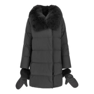 Yves Salomon Army Coat - - Coats - Damen - Schwarzk - M