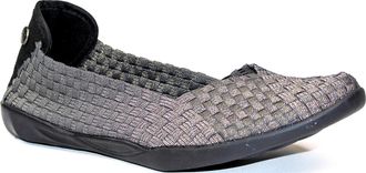 bernie mev. Catwalk Damen Slip auf Ballett Wohnungen (Grey Shimmer, eu_Footwear_Size_System, Adult, Women, Numeric, medium, Numeric_36)