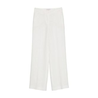 Via Masini 80 Femme, Pantalons, Blanc, Taille: 34 FR Wide Pantalons