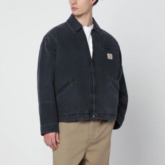 Carhartt Work in Progress OG Detroit Jacket Black/Grind washed