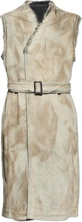 Rick Owens Homme, Manteaux, Beige, Taille: S Manteau &agrave; manches courtes