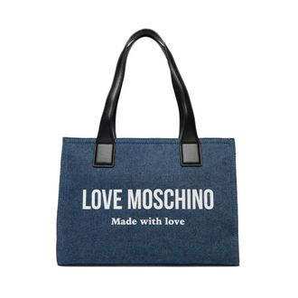 Love Moschino Femme, Sacs, Bleu, Taille: ONE Size Tote Bag
