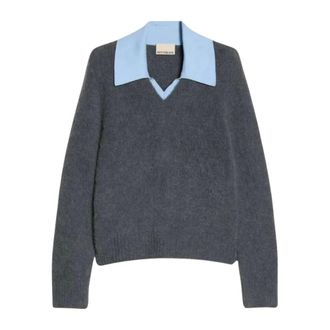 Pennyblack Pbbpalpiti V-Ausschnitt Strick - - Knitwear - Damen - Grau - XS
