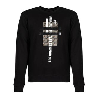 Les Hommes Pull Col Rond - Homme - Sweatshirts et sweats &agrave; capuche - Noir - Taille: XL