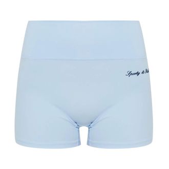 Sporty & Rich Femme, Sport, Bleu, Taille: 42 FR Short Leggings de la Collection Tennis de Beverly Hills