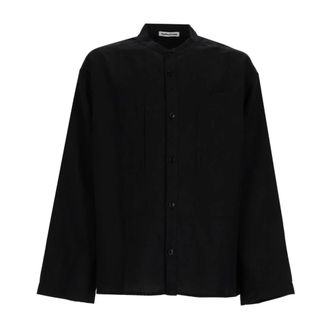 Ymc You Must Create Chemise &agrave; col bandeau - Homme - Chemises - Noir - Taille: L