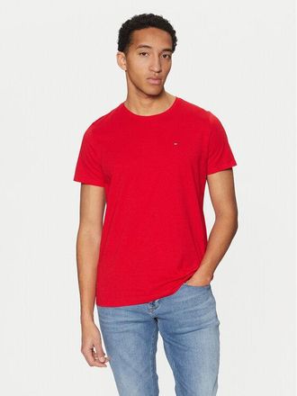 Tommy Jeans T-Shirt DM0DM04411 Rot Slim Fit