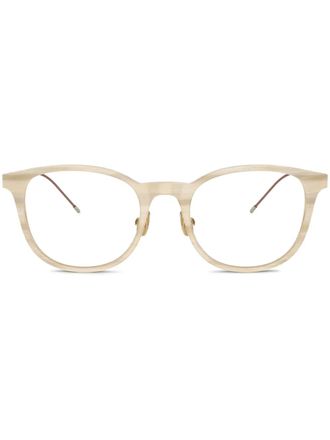 Brunello Cucinelli Brille mit rundem Gestell - Nude
