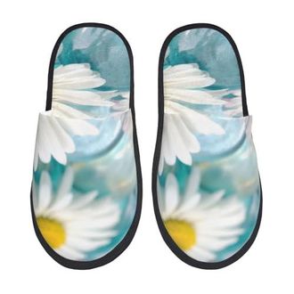 Generic Pantoufles De Maison Marguerites Antid&eacute;rapant Fourrure Pantoufles L&eacute;gers Chaussons Pour Int&eacute;rieur Camping H&ocirc;tel M