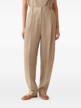 Fabiana Filippi Womens Belt-Loop Pleated Trousers Ss26 W