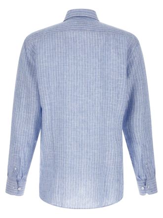 Etro Striped Linen Shirt - Blue