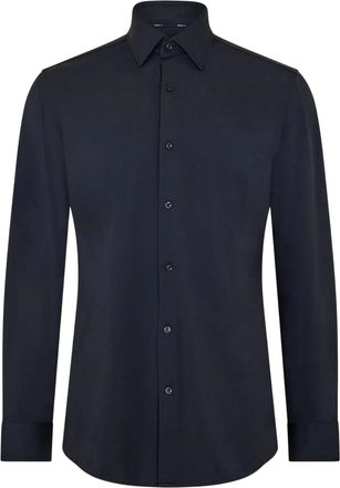 HUGO BOSS P-Hank Hemd f&uuml;r Herren, Kentkragen, Lang&auml;rmlig (Schwarz)