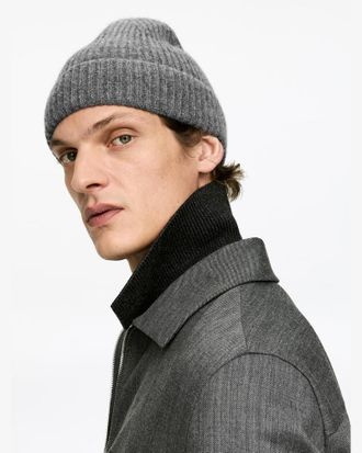 Arket Beanie Aus Kaschmir Und Wolle -Grau