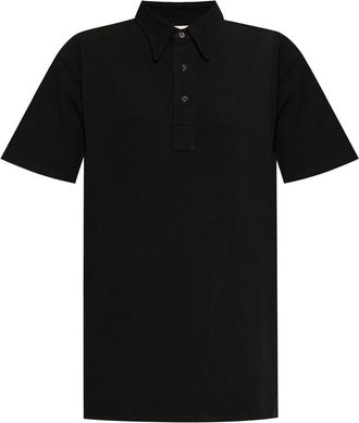 Maison Margiela Klassisches Poloshirt - Schwarz