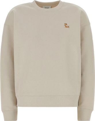 Maison Kitsun&eacute; Chillax Fox Sweatshirt - - Sweatshirts & Hoodies - Damen - Beige - XS