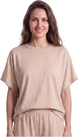 HUGO BOSS Femme, Tops, Beige, Taille: 40 FR T-shirt &agrave; logo B