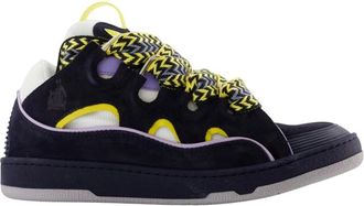 Lanvin Homme, Chaussures, Multicolore, Taille: 43 EU Curb Leather Baskets