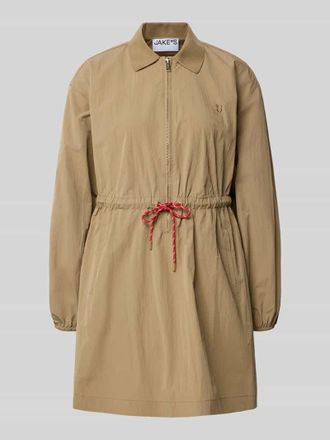Jake*s Casual Minikleid mit Hemdblusenkragen und Rei&szlig;verschluss