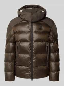 Blauer Steppjacke mit Zweiwege-Rei&szlig;verschluss Modell KIERNAN