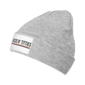 Generic Classique Bonnet dhiver Tricot&eacute;, Tacos et Seins Dr&ocirc;le LGBT Fiert&eacute; Gay Lesbienne LGBT, Coupe-Vent Knit Beanie, Bonnet Hiver Chaud Tricot pour Femme, Sk