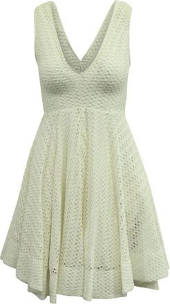 Sandro robe à design perforé - Blanc