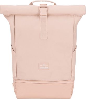 Johnny Urban Rucksack Herren & Damen Rosa - Allen Large - Rolltop Backpack Groß für Fahrrad, Arbeit, Uni - Laptop Tagesrucksack mit Schuhfach - Wasserabweisend