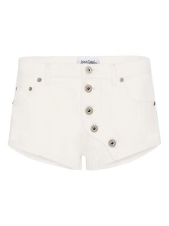 Jean Paul Gaultier Minishorts mit Knopfdetail - Weiß