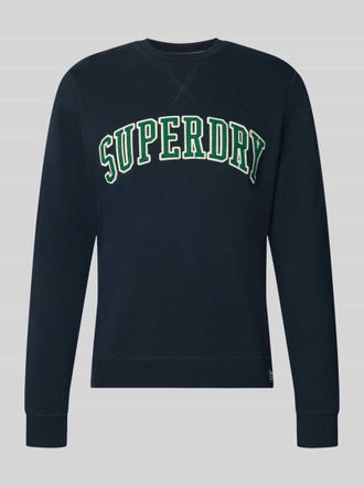 Superdry Regular Fit Sweatshirt aus Baumwoll-Mix mit Logo-Stickerei