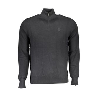 North Sails Schwarzer Half Zip Strickpullover - - Knitwear - Herren - Schwarzk - 2XL