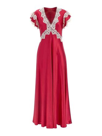 Alberta Ferretti Robe Au Genou - Or