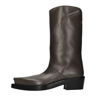 MUGLER Leder Texan Boots - - Shoes - Damen - Gr&uuml;n - 37 EU