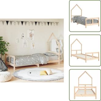 vidaXL The Living Store - Kinderbett 80x200 cm Massivholz Kiefer - Holz Kinderbett - Kiefernholz Kinderbett - Kinderzimmer M&ouml;bel - Jugendzimmer Einrichtung