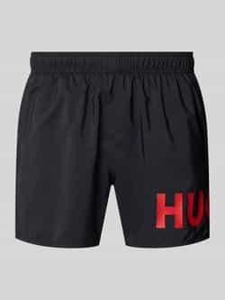 HUGO BOSS Badeshorts mit Label Print Modell MAKAI