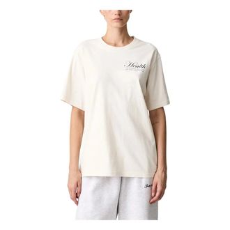 Sporty & Rich T-shirt NY Health - Femme - Tops - Beige - Taille: 36 FR