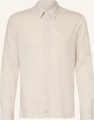 Calvin Klein Hemd Classic Fit Mit Leinen beige