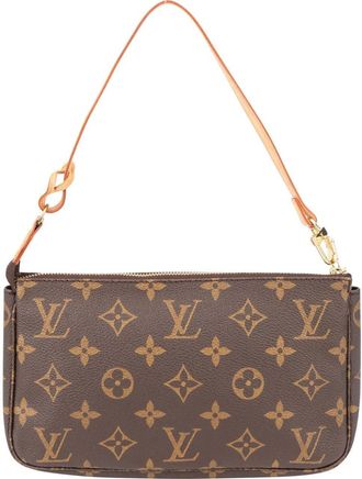 Louis Vuitton Crossbody Bags - Louis Vuitton Canvas Monogram Pochette Accessoire - Gr. unisize - in Braun - f&uuml;r Damen