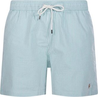 Ralph Lauren Homme, Maillots de bain, Vert, Taille: M Traveler Mid Trunk