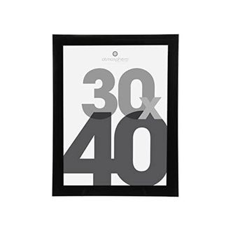 Atmosphera Atmosphera - Cadre photo Lise - bois et verre - noir - 30x40 cm