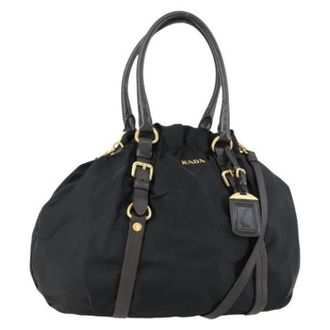 Prada Pre-owned Nylon Bucket Bag - - Pre-owned - Damen - Schwarzk - ONE SIZE
