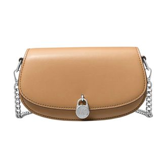 Michael Kors Femme, Sacs, Brun, Taille: ONE Size Mila Petit sac bandouli&egrave;re transformable en cuir